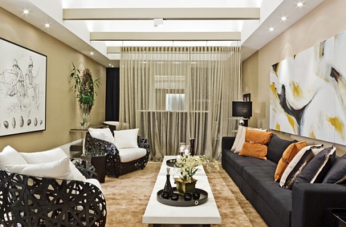 Telas tensionadas viram alternativa para gessos e luminárias