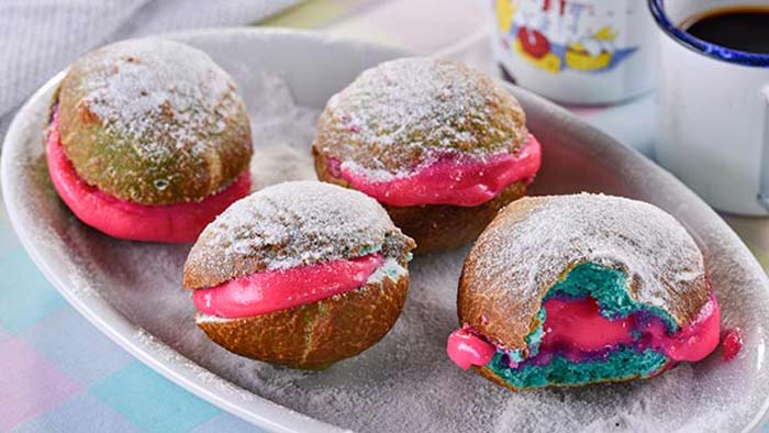 Aprenda a fazer mini sonhos super deliciosos e coloridos